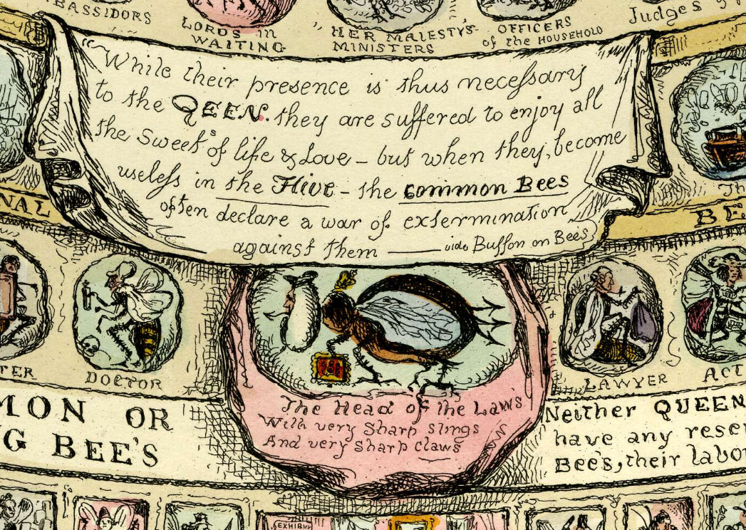 1837-1867 : « The Queen Bee in her Hive !!! » & « The British Beehive ...